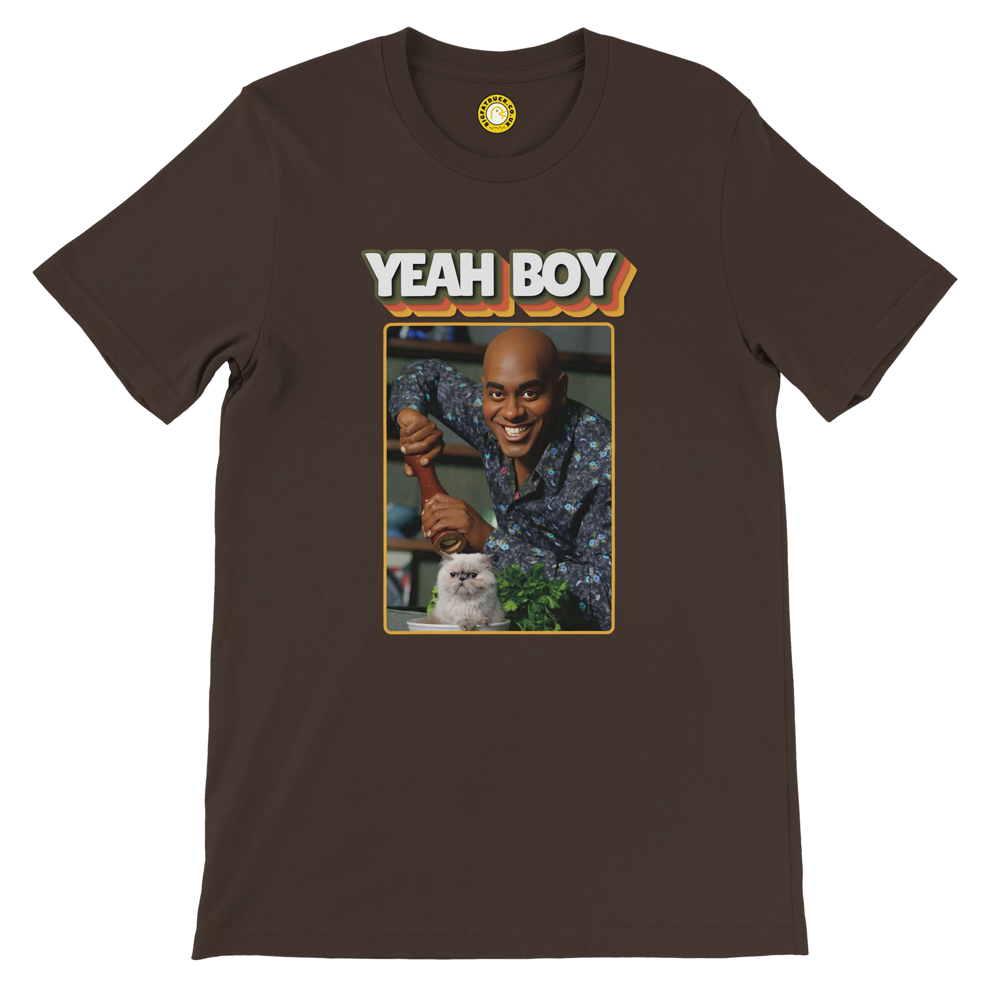 Ainsley Harriott: Yeah Boy T-shirt – Big Fat Duck