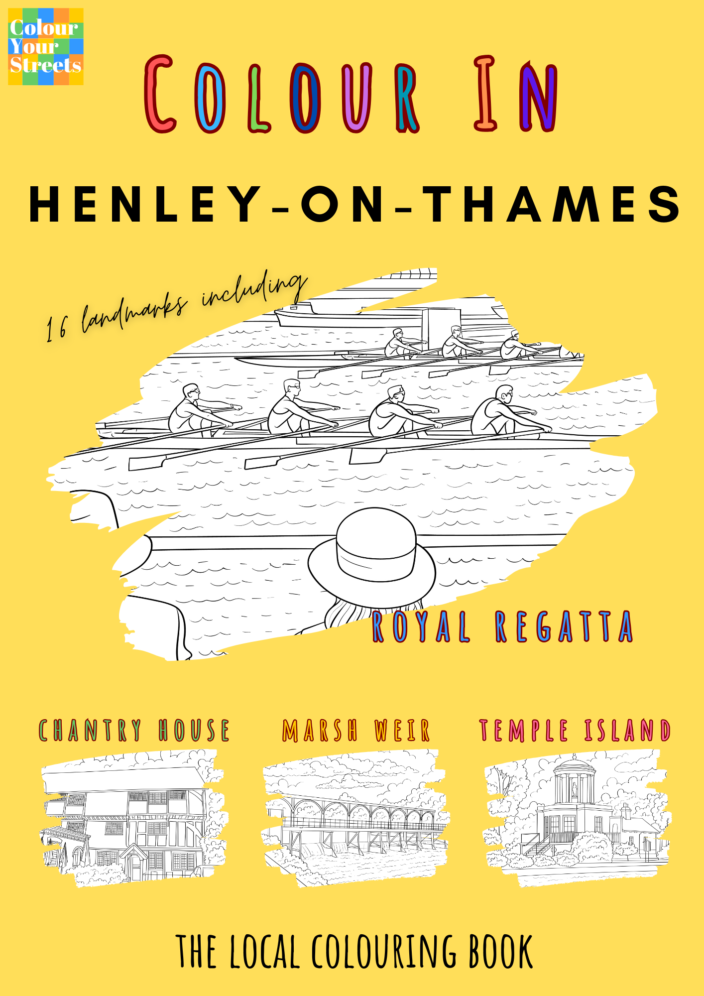 Henley On Thames Colouring Book (A4) – Big Fat Duck